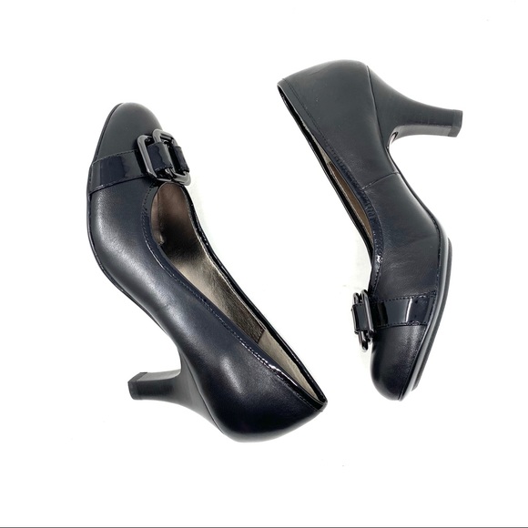 Sofft | Shoes | Sfft Vivia Black Leather Pumps | Poshmark